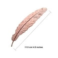 Emlimny DIY Fancy 8 Pieces Metal Feather Bookmarks, Assorted Feather ...