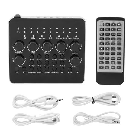 Domqga Sound Card,USB Sound Card For Mobile Phone Computer Live K Song ...