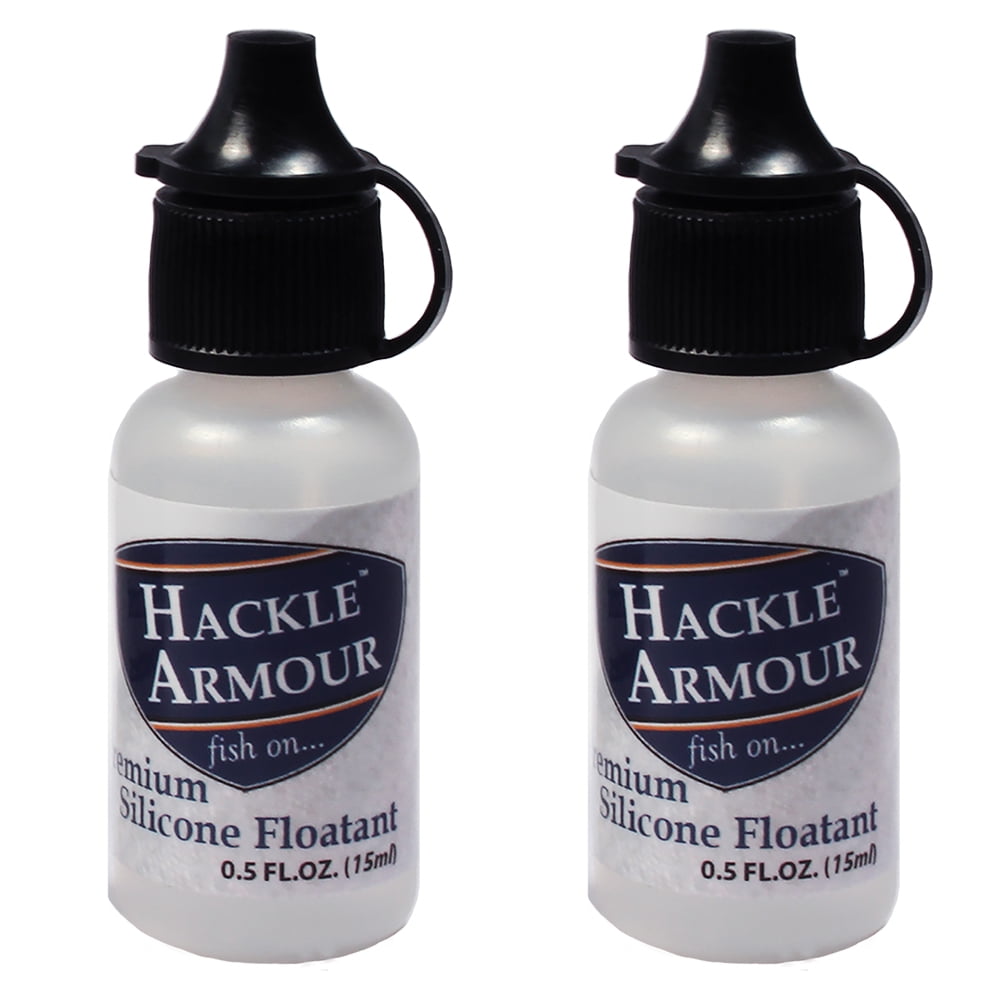Hackle Armour Premium Silicone Fly Floatant 2 Pack - Temperature Stable ...