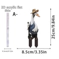 Simulation Duck Standing Statue Welcome Sign,Cartoon Garden Resin Duck ...