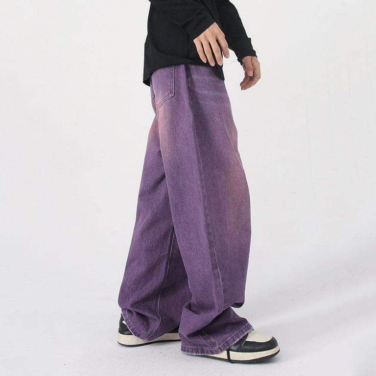 OJSFQUFP baggy womens jeans Purple Retro Colored Wide Leg OJSFQUFP baggy womens jeans Purple Retro Colored Wide Leg