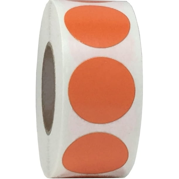 Orange Color Coding Labels for Organizing Inventory 0.75 Inch Round ...