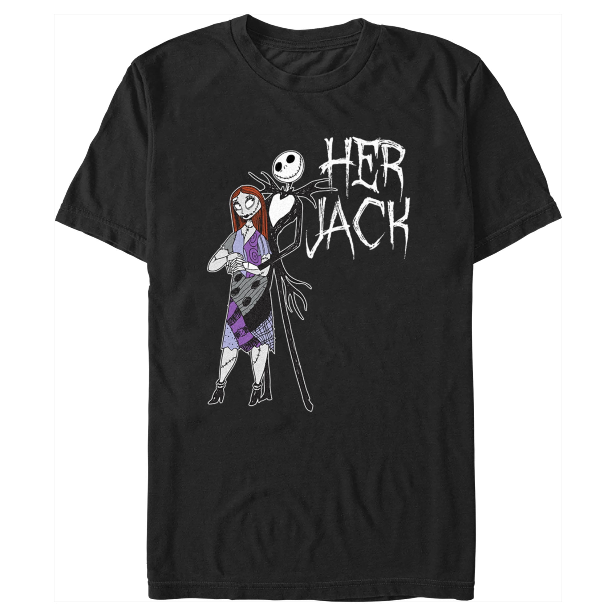 Men's The Nightmare Before Christmas Her Jack and Sally Graphic Tee ...