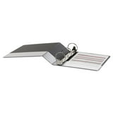 Economy 3-Ring View Binder, 3" Capacity, 11 x 8.5, Black with Non-Glare ...