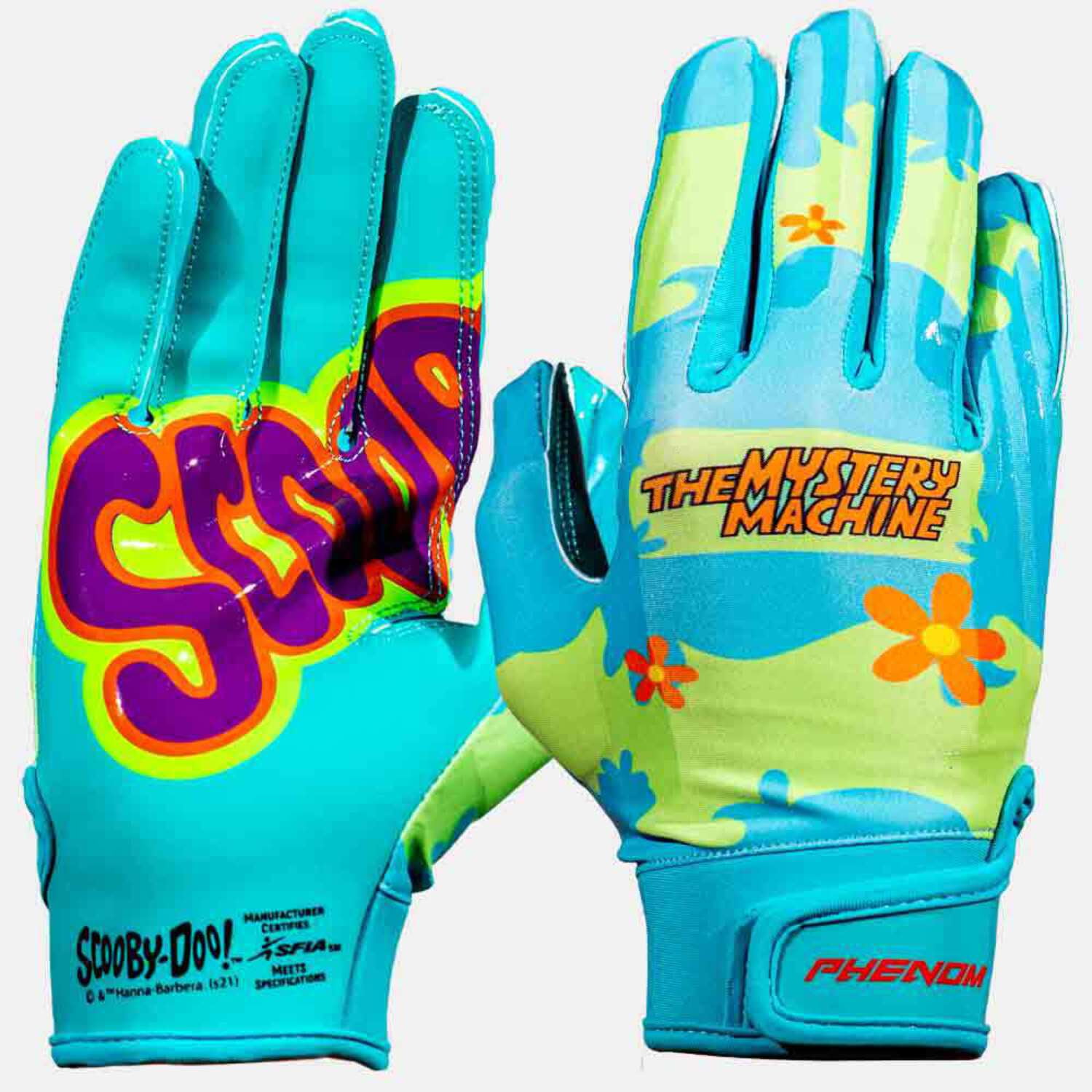 Scooby-Doo Football Gloves - VPS1 by Phenom Elite - Walmart.com