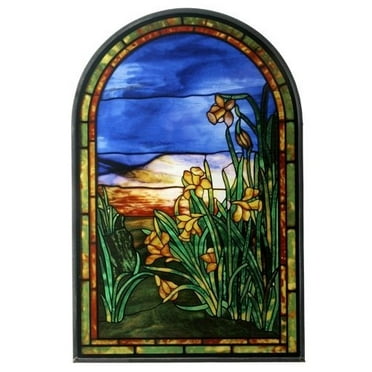Ebros Louis Tiffany Northrop Memorial Window Tree of Life Stained Glass ...