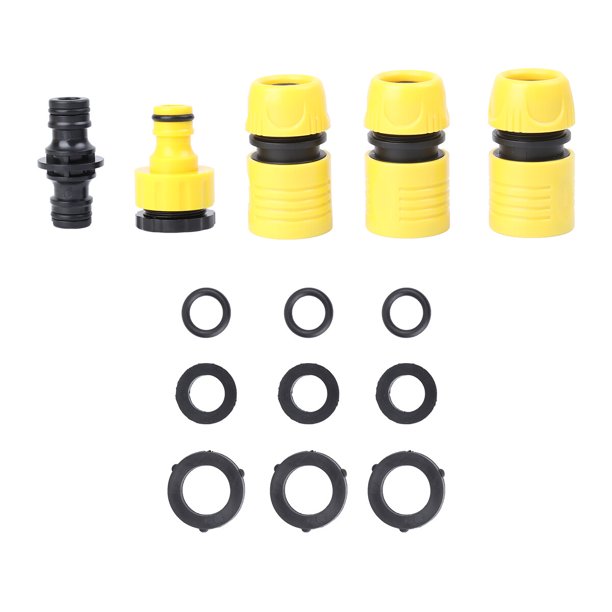 1 Set of Plastic Watering Hose Quick Connector Extendable Water Faucet ...