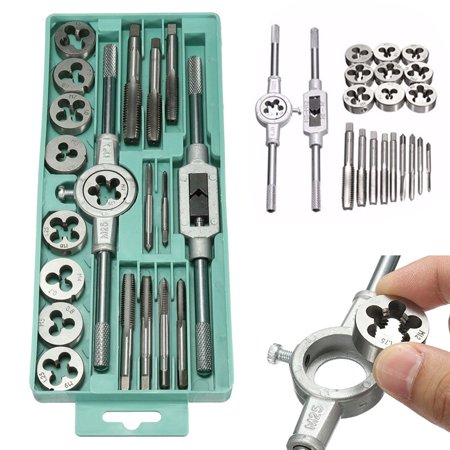 YERDGARY 20 PCS Tapping Tool, Taps and Dies, Thread Screw Extractors ...