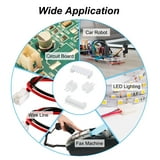 2.54mm Connector 4 Pin Male Adapter Straight Pin Header White Socket ...