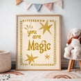 Affixzi You Are Magic Print Inspirational Wall Art Bedroom Typography ...