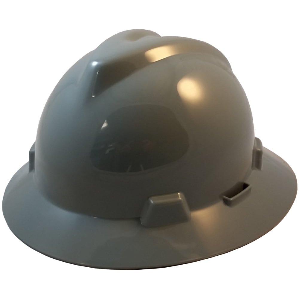 MSA V-Guard with Staz On Suspensions - Full Brim Hard Hats and Safety ...