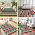 Area Rug 5x8ft, Abstract Colorful Stripe Washable Rugs for Living Room ...