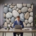 7x5ft Photo Backdrop, Pebble Stone Soft Polyester Backdrop Curtains ...