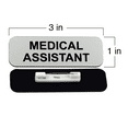 Medical Assistant 1 x 3" Name Tag/Badge, Silver, (3 Pack) - Walmart.com