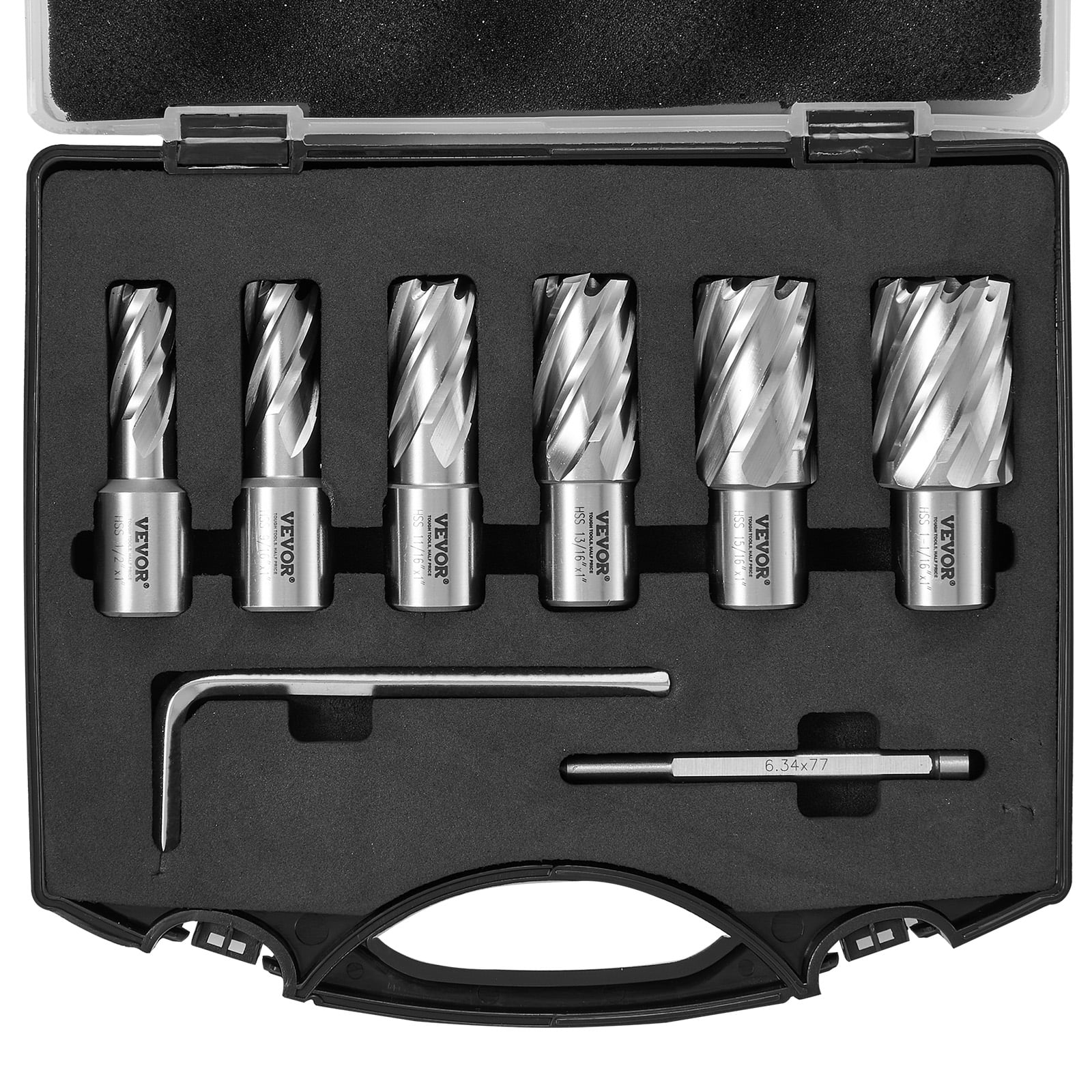 Click here for Vevor Annular Cutter Set  6 Pcs Weldon Shank Mag D... prices