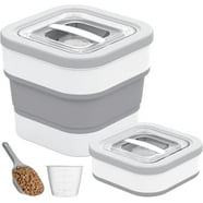 Buddeez Roll Away Dog/Cat Food Storage (Holds Up to 50 lbs.) with ...