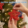 9Pcs 4th of July Patriotic Star Rattan Decoration, Red Blue White Stars ...