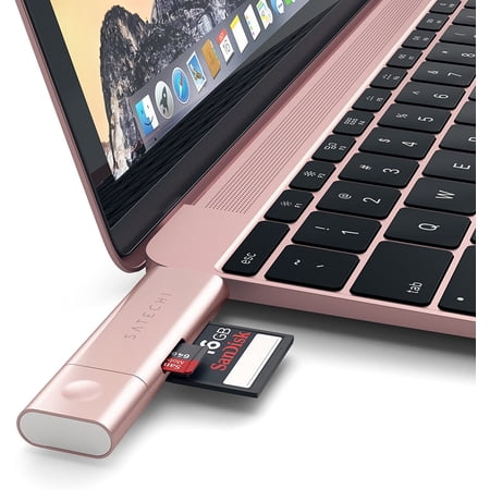 Satechi Aluminum Type-C USB 3.0 and Micro/SD Card Reader - Compatible ...