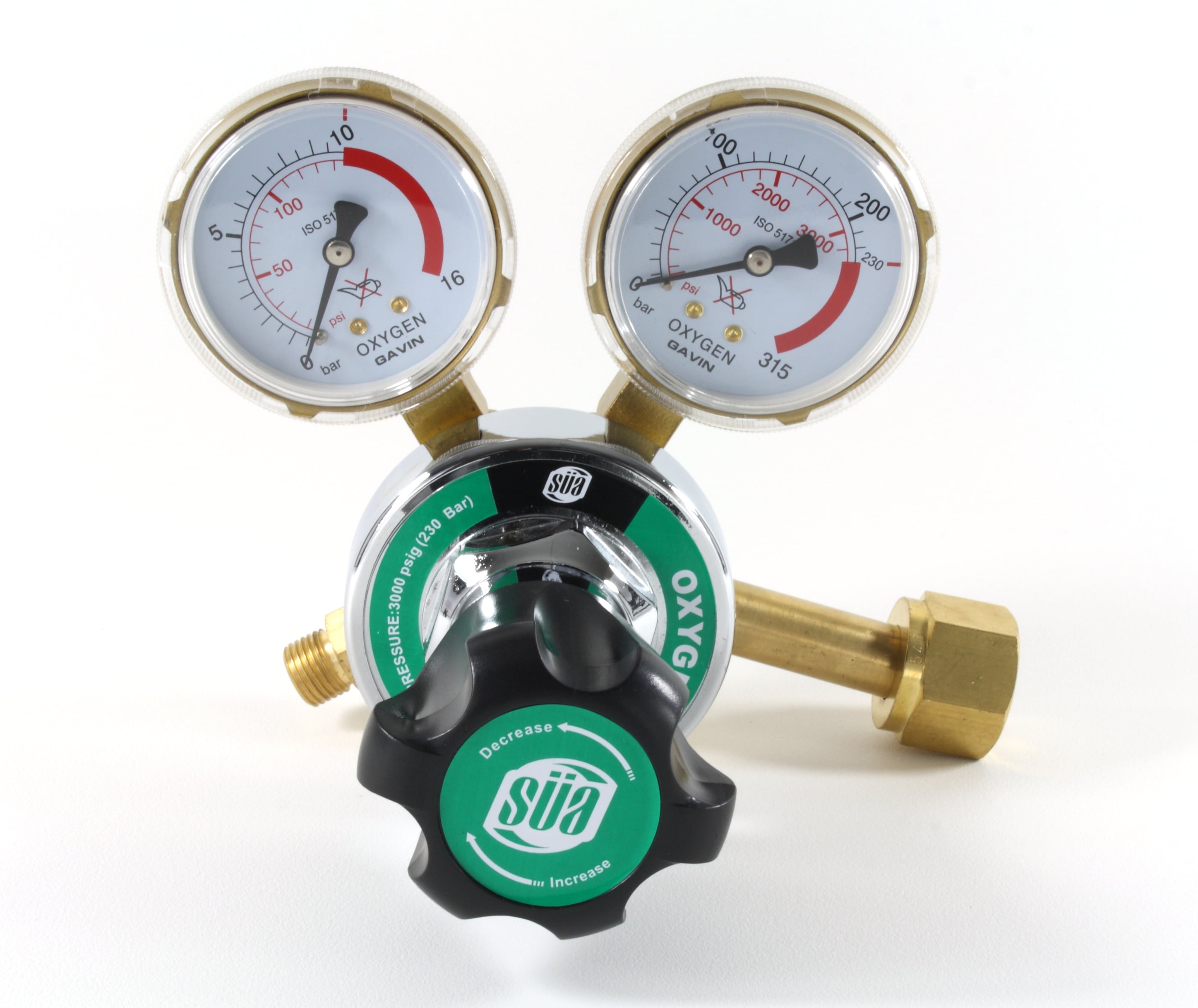 SÜA Oxygen Regulator Welding Gas Gauges - Compatible with Harris ...