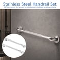 2Pcs 16inch Shower Grab Bar 304 Stainless Steel Non Slip Bathroom Grab ...