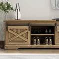47" Shoe Storage Bench,Entryway Bench,Modern Farmhouse Sliding Barn ...