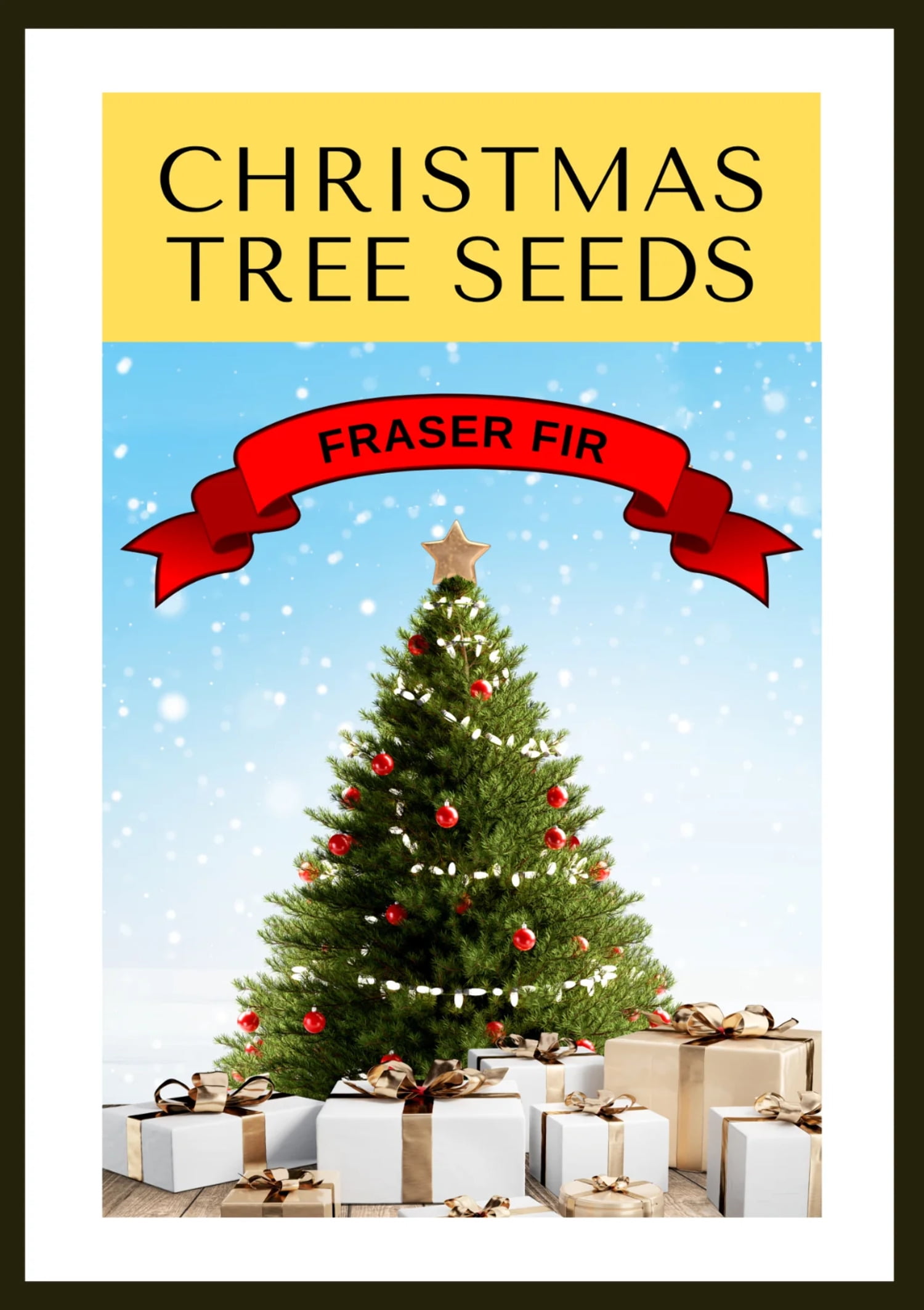 Grow Your Own CHRISTMAS TREE - Fraser Fir ( Abies Fraseri ) Gift Packet ...