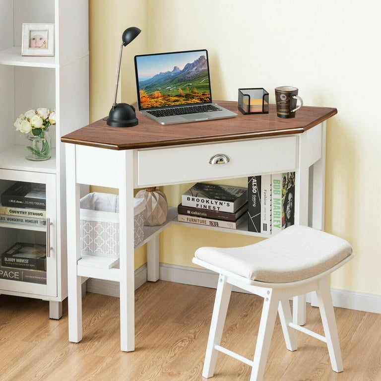 Rustic Computer Desk White