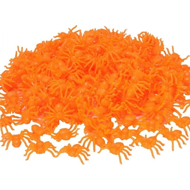 300-Count Halloween Mini Spiders Set - Realistic Plastic Spiders in ...