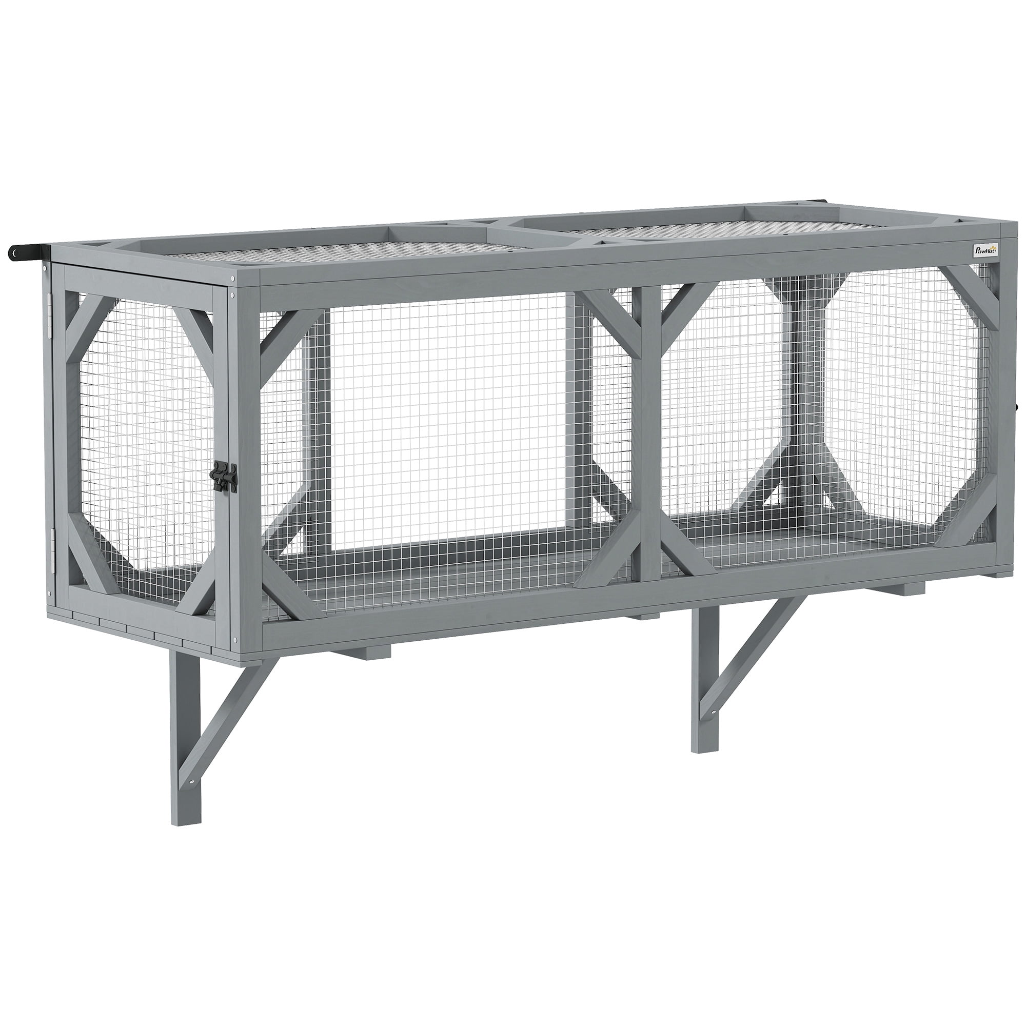 Click here for Pawhut Cat Tunnel  Wooden Catio Outdoor Cat Enclos... prices