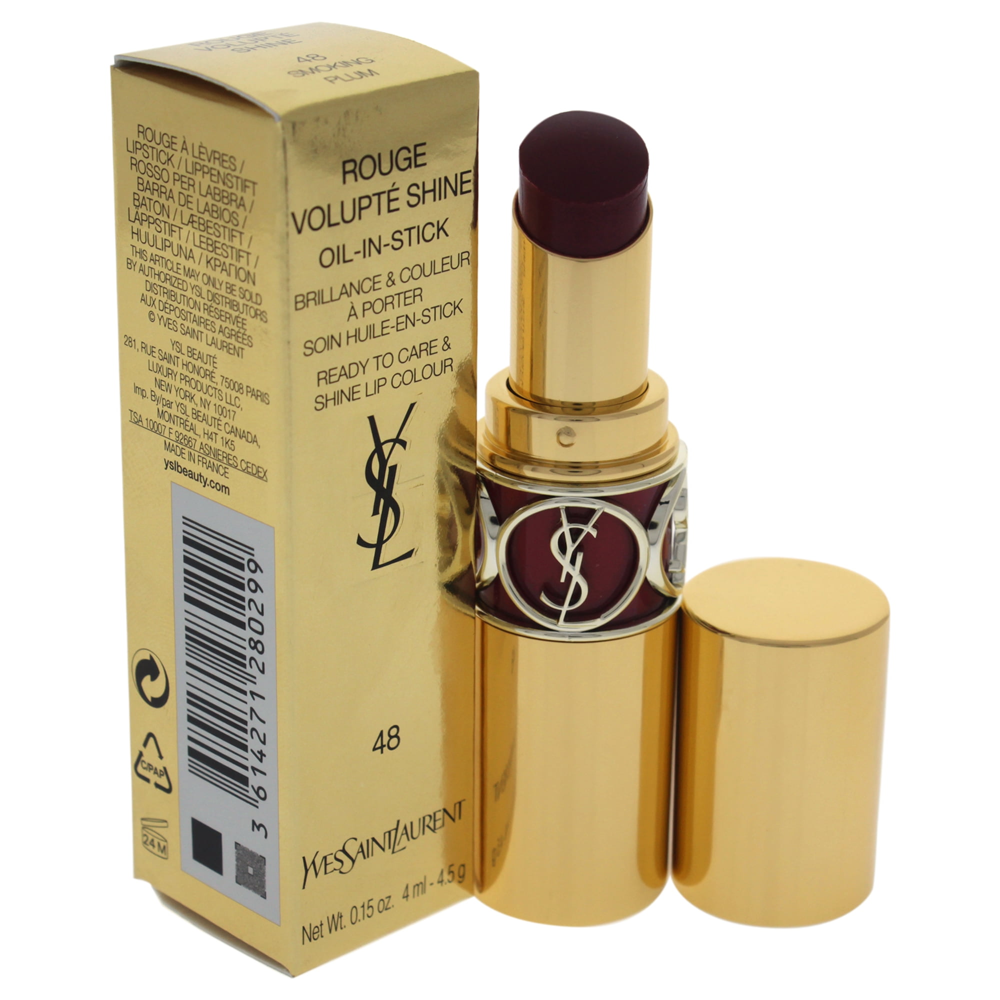 Yves Saint Laurent - Rouge Volupte Shine Oil-In-Stick Lipstick - # 48 ...