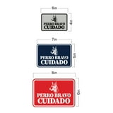 Signs ByLITA Classic Framed Perro Bravo Cuidado Graphic Spanish ...