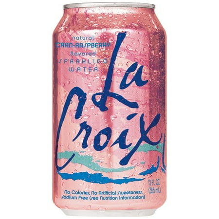 La Croix Natural Cran-Raspberry Flavored Sparkling Water, 12 fl oz, 8 ...