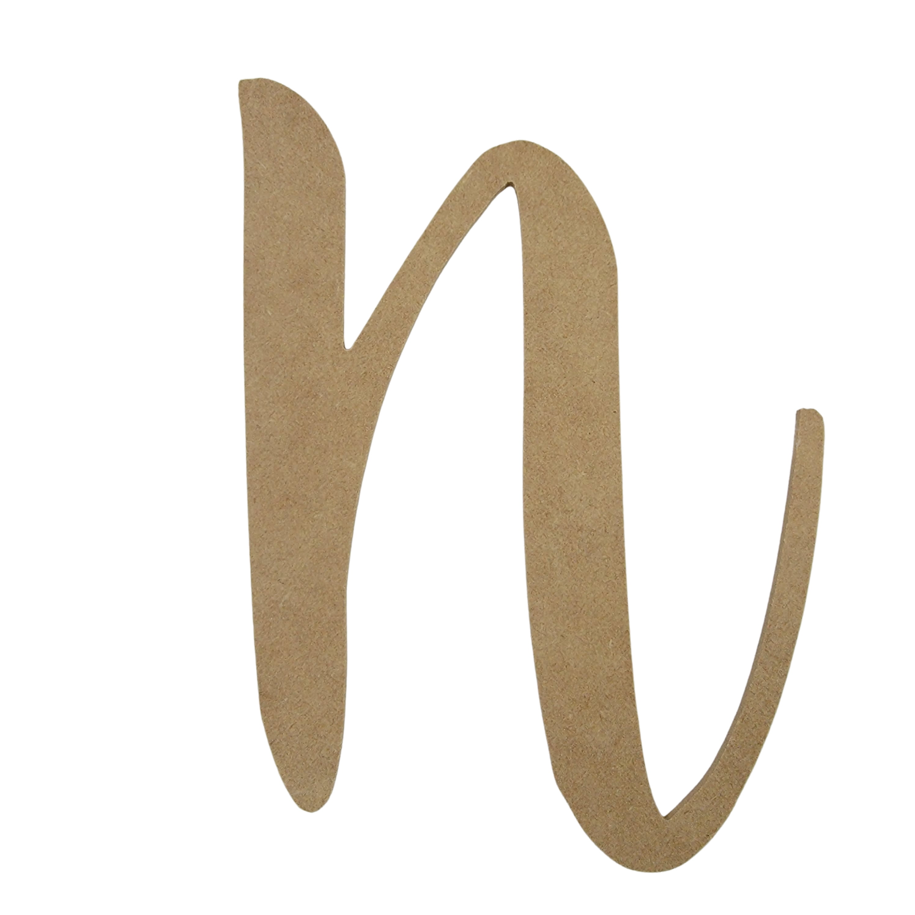 Wooden Letter Unfinished, King Basil Font, Craft Cutout - Walmart.com