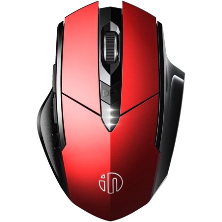 Bluetooth Mouse [Upgraded: Battery Level Visible], Inphic Rechargeable ...
