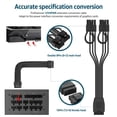 12VHPWR Cable Extension 6.8 inch Professional 16 Pin Female to Dual 8 ...