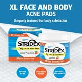 Stridex XL Face & Body Pads, Salicylic Acne Treatment Pads, Medicated and Alcohol Free, 90 Count ...