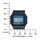 Casio Men's F105W-1A Illuminator Digital Sport Watch, Black Resin Band ...