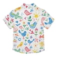 Dailycode Small Short Sleeve Button Down Shirts Hand-drawn Chicken ...
