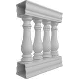 Ekena Millwork 32"H x 2'L Fiberthane Bradford Unassembled Balustrade ...