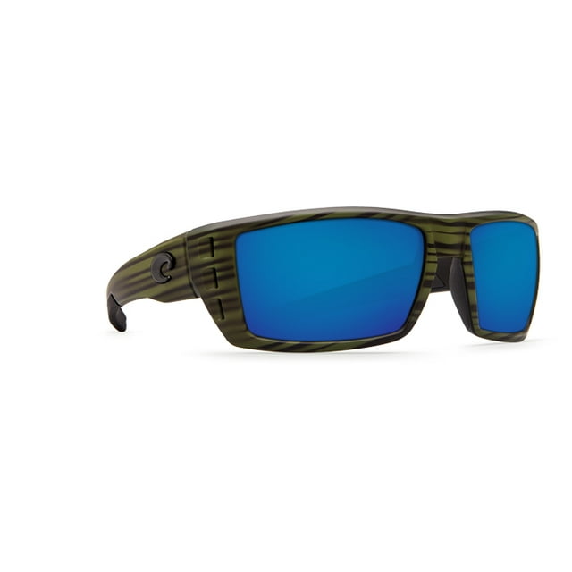 Costa Del Mar Rafael Matte Olive Teak Square Sunglasses - Walmart.com
