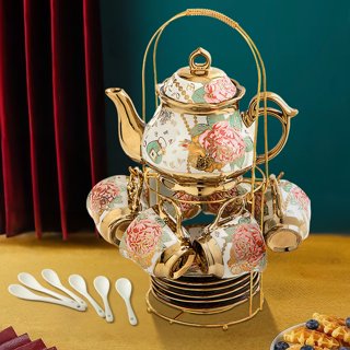 Addison Floral Tea for One Set by Pinky Up - Walmart.com