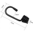CERPXFF-10 X 8mm Plastic-Coated Bungee Shock Cord Hook Spiral Wire ...
