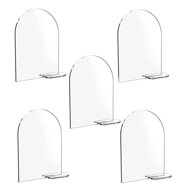 Clear Acrylic Arch Sign, 25 Packs Blank Acrylic Number Signs with Stand ...