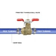 Heavy Duty Brass Full Port T-Handle PEX Ball Valve with 1 in. Expansion ...