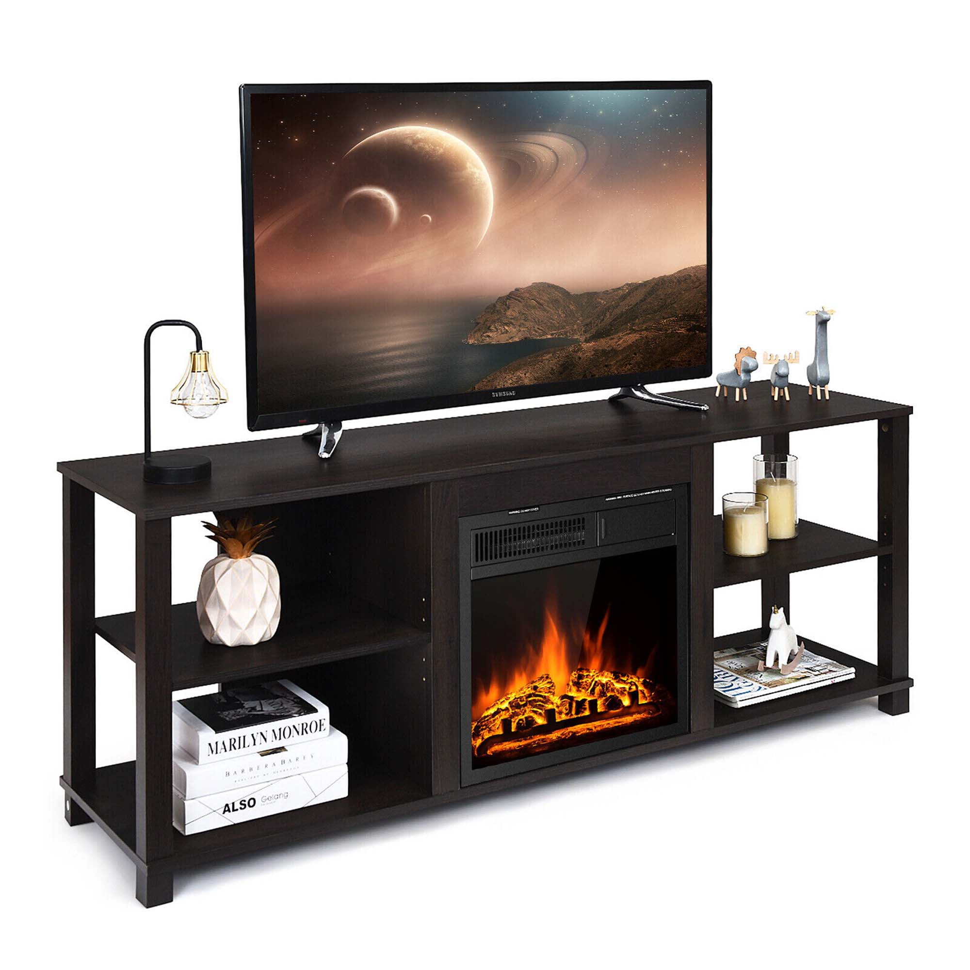 Click here for Gymax 59 Fireplace Tv Stand Entertainment Center W... prices