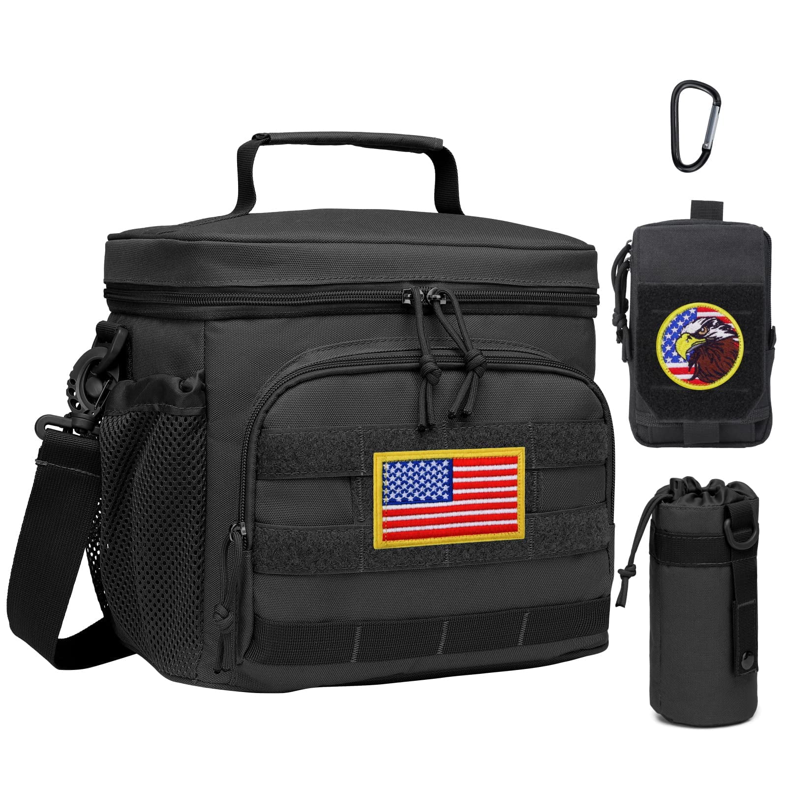 Tactical Lunch Box for Men 12L MOLLE Lunch Bag Adult, Up to 8 Hours ...
