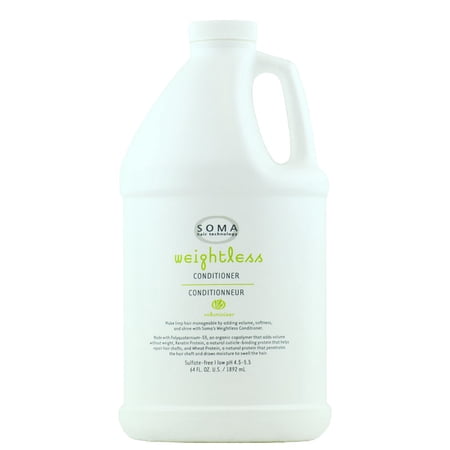 64 oz / half gallon , Soma Weightless Conditioner Hair Scalp, Pack of 2 ...