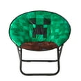 Minecraft 30" Oversized Folding Saucer Chair, Green, Polyester ...
