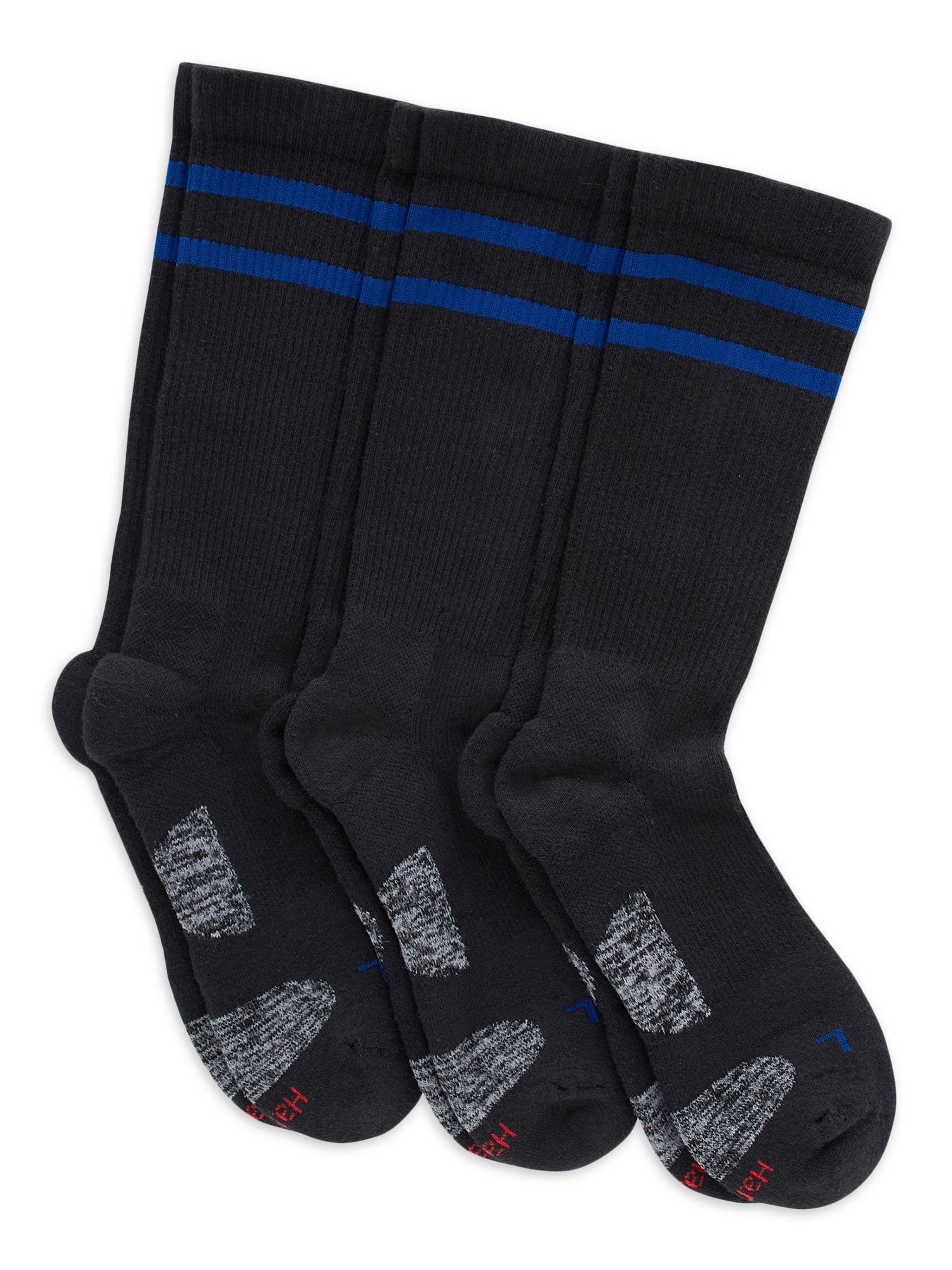 Hanes Men's X-Temp Performance Compression Crew Socks, 3-Pack - Walmart.com