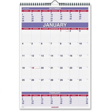 AT-A-GLANCE 2025 Monthly Wall Calendar Medium 15 x 12 - Monthly Wall ...